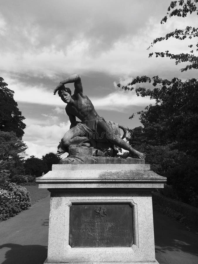 Statue in Exeter editorial photography. Image of culture - 82285382