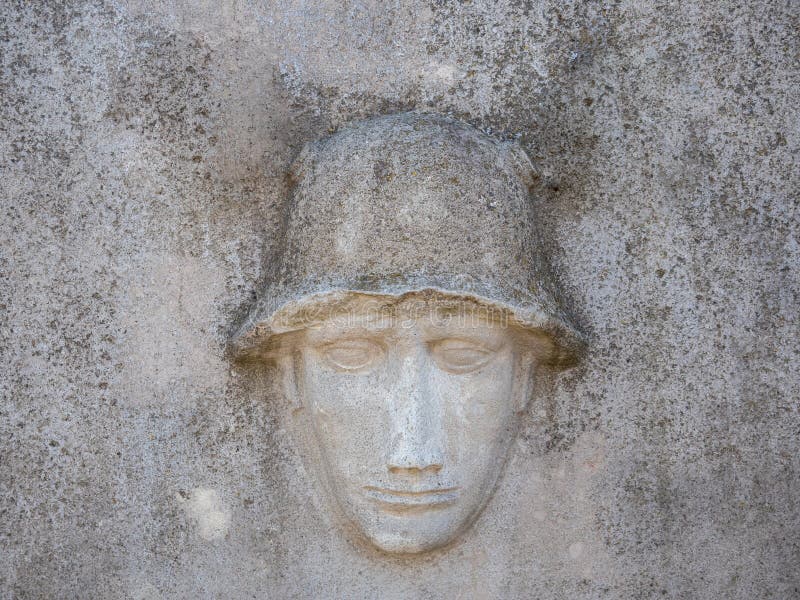 Statue of Fallen Soldiers in Stone Stock Photo - Image of death ...