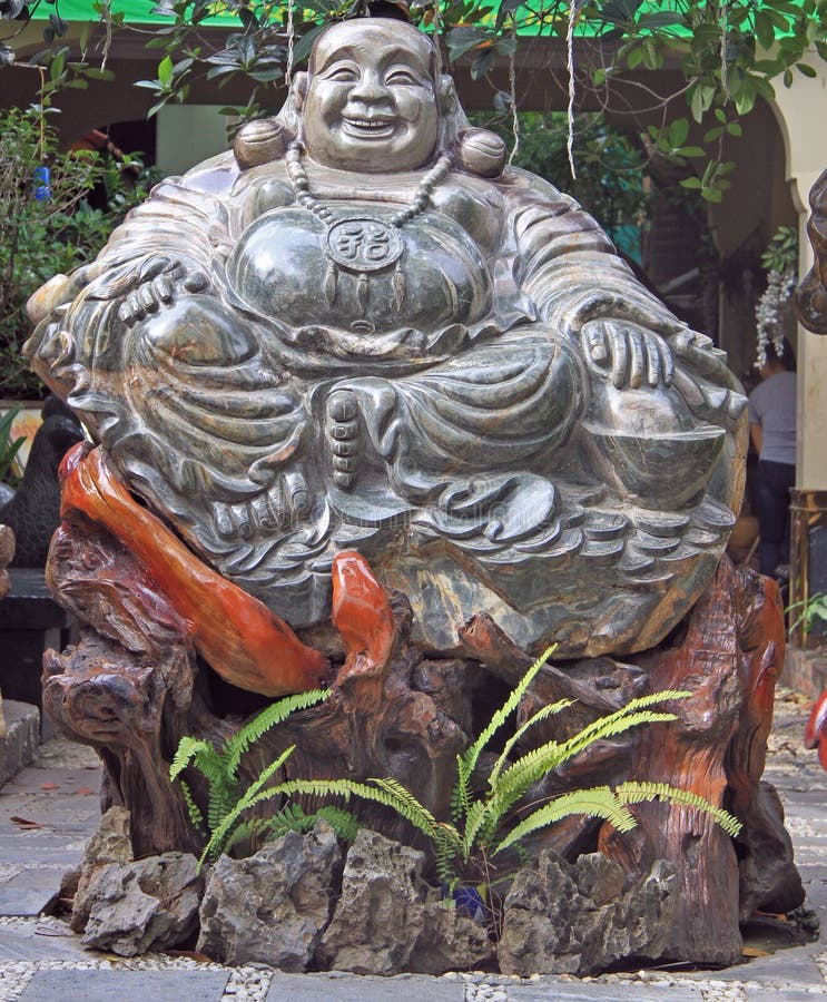Statue of Fat Buddha in Hanoi Stock Photo - Image of buddhism, laughing ...