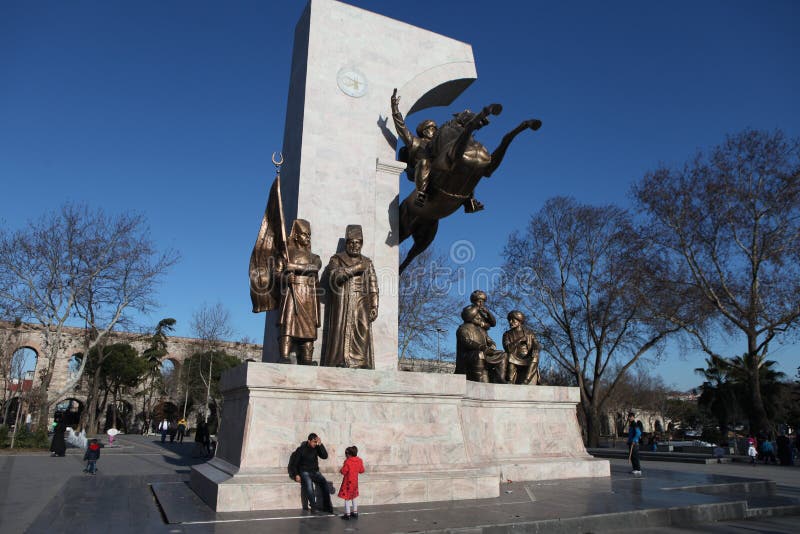 Statue of Fatih Sultan Mehmed Editorial Photography - Image of history ...