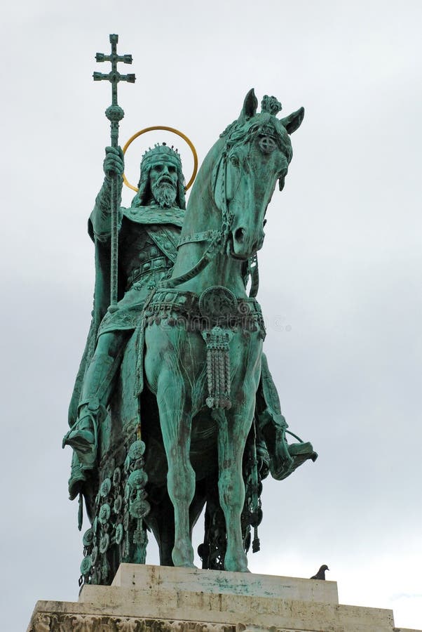 Statue of the First King of Hungary Stock Image - Image of europe ...