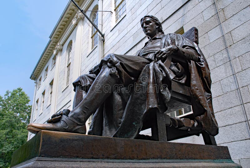 John Harvard Monument editorial stock image. Image of statue - 27014014