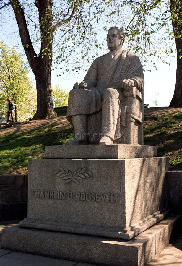 Statue of Franklin D Roosevelt Editorial Stock Photo - Image of ...
