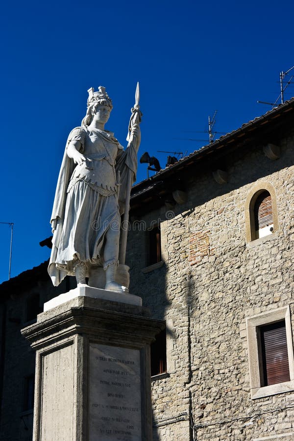 SANSEPOLCRO, ITALY. Monument Luca Pacioli. Stock Image - Image of ...