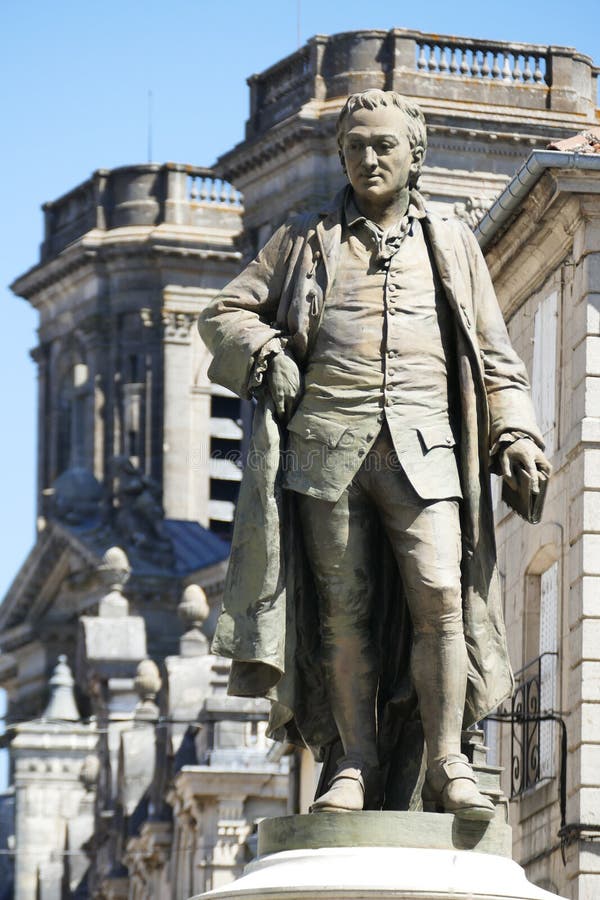 Statue in Front of Cathedral Stock Image - Image of langres, tourism ...