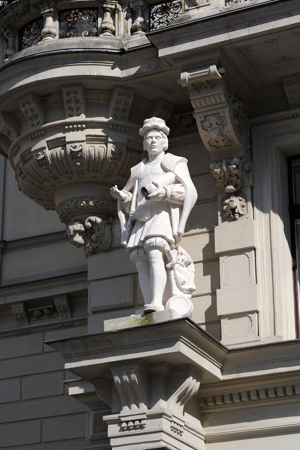 Statue in Front of Graz City Hall Stock Photo - Image of closeup ...