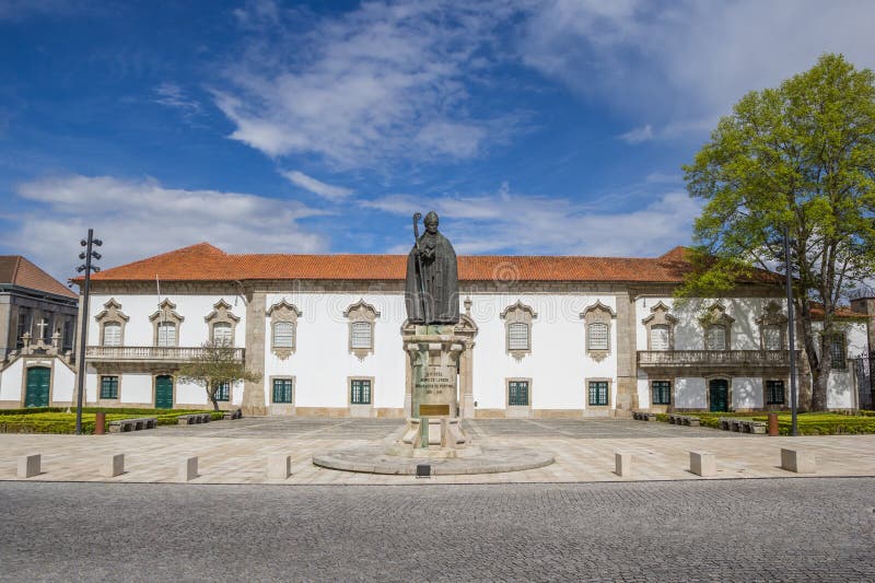 Statue in Front of the Lamego Museum Stock Image - Image of museum ...