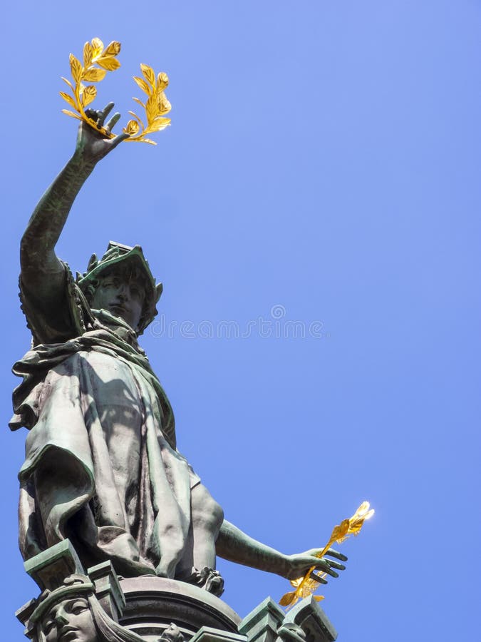 Statue in Front of the Reichstag Building, the Seat of the German ...