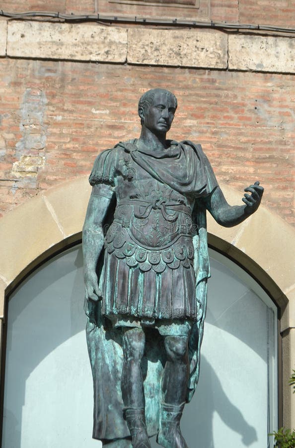 Statue of Gaius Julius Caesar Stock Photo - Image of cesare, caesar ...