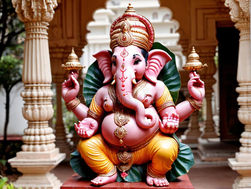 A Statue of a Gan Gan Gan. Generative AI Stock Illustration ...