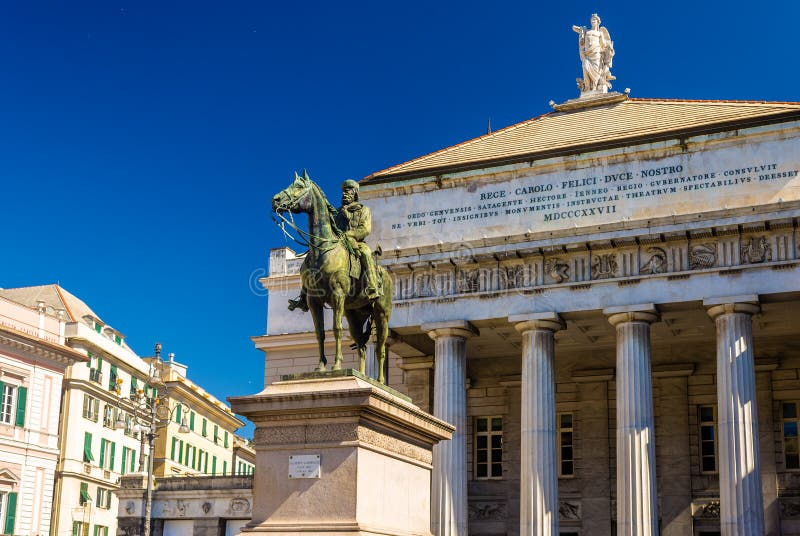 Statue of Garibaldi in Genoa Editorial Photo - Image of famous ...