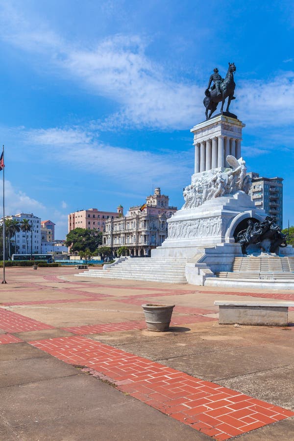 Statue of General Maximo Gomez, Havana, Cuba Stock Image - Image of ...