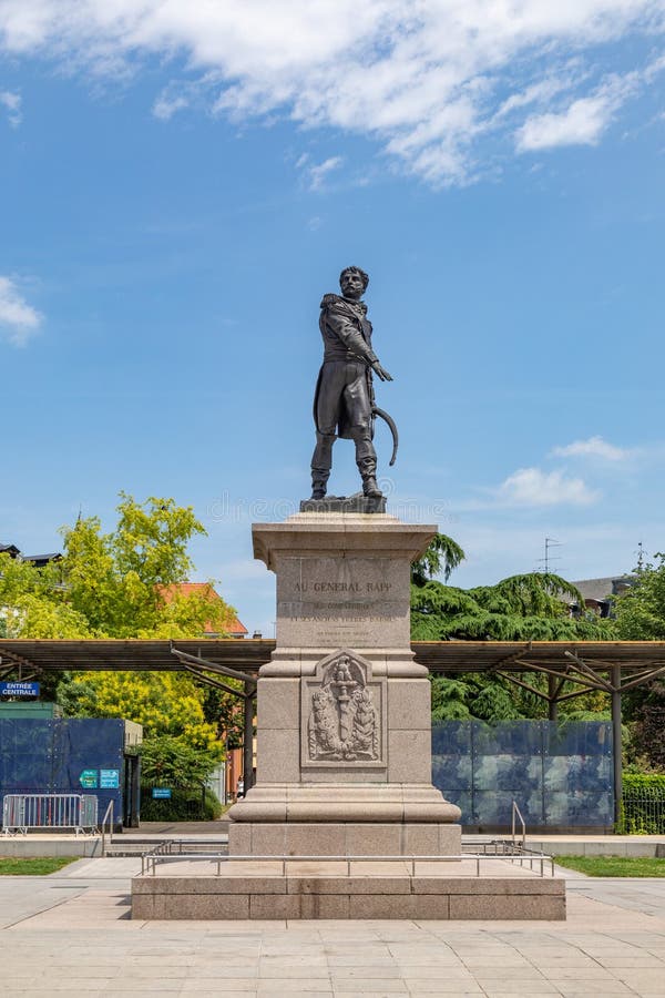 Statue of General Rapp at Rapp Square in Colmar, France Editorial Stock ...