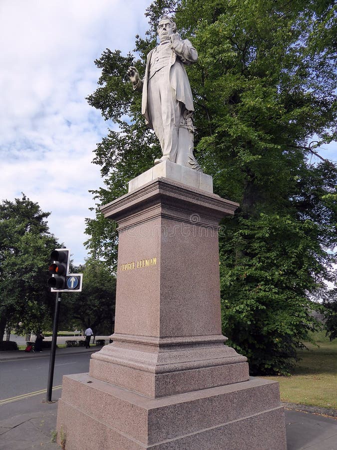Leeman statue in York stock photo. Image of inspirational - 259387542