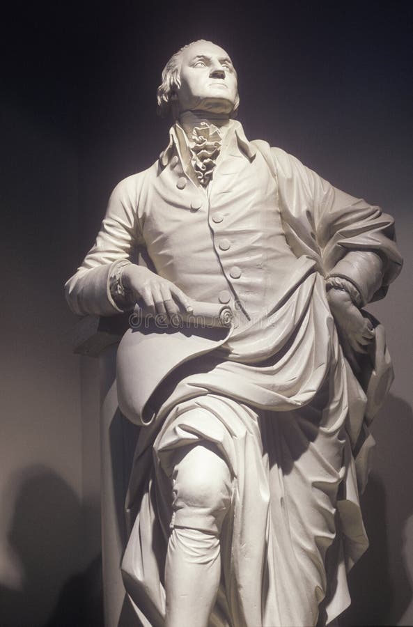 Statue of George Patton, US Military Academy, West Point, NY in Autumn ...