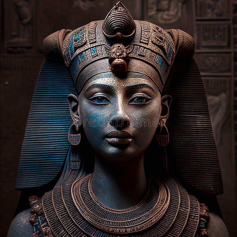 Statue Of A Girl In Egypt Type Concept Stock Illustration Illustration Of Sand Culture 268102192 3692