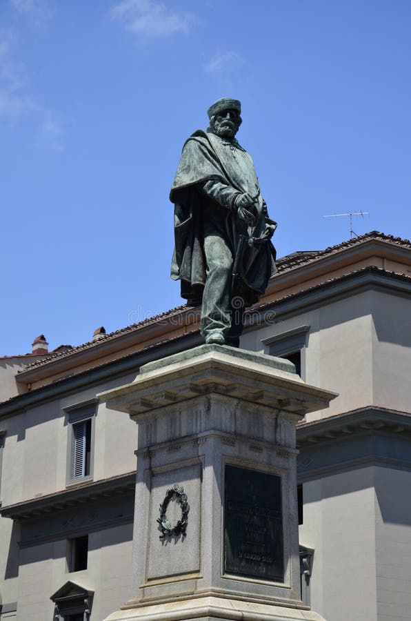 Statue of Giuseppe Garibaldi, Florence Stock Image - Image of hill ...