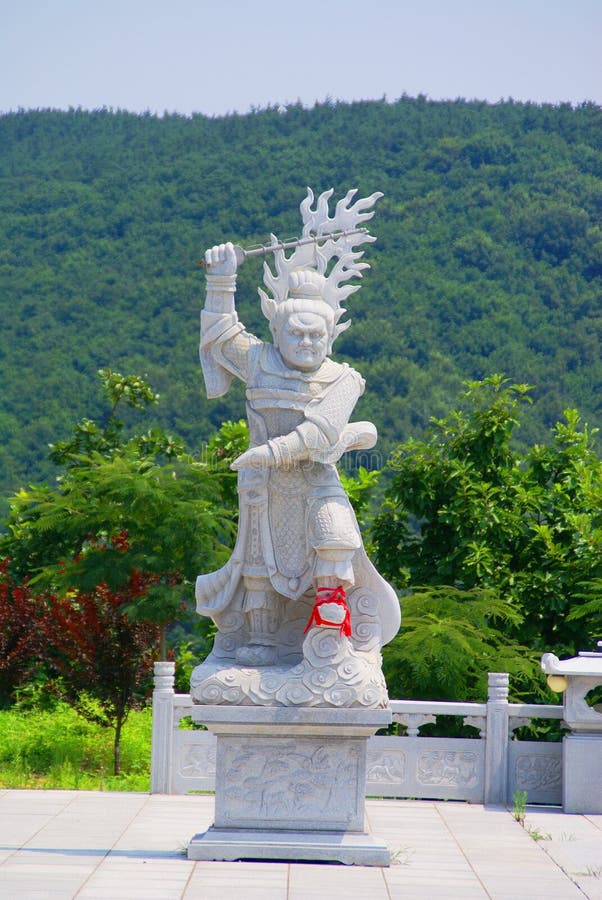 Statue of the God in China, Dalian Stock Photo - Image of china, dalian ...