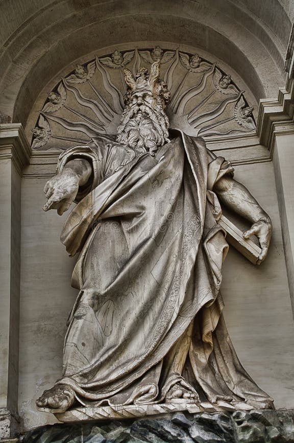 Statue of a God Rome, Italy Stock Image - Image of marble, italy: 65617547