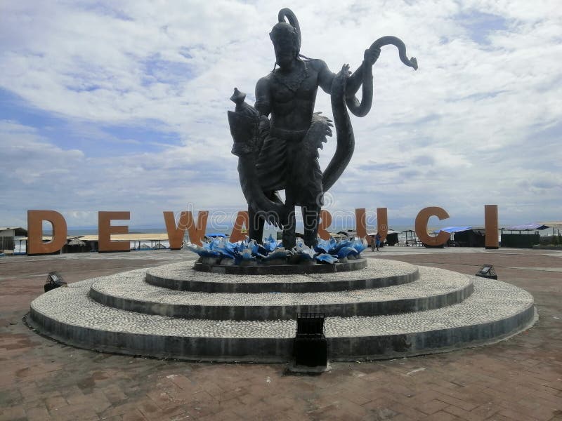 Statue of the God Ruci on the Coast of Yogyakarta Stock Image - Image ...