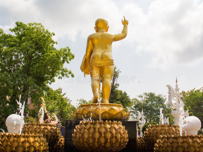 Statue golden color stock photo. Image of gold, buddhism - 51369378