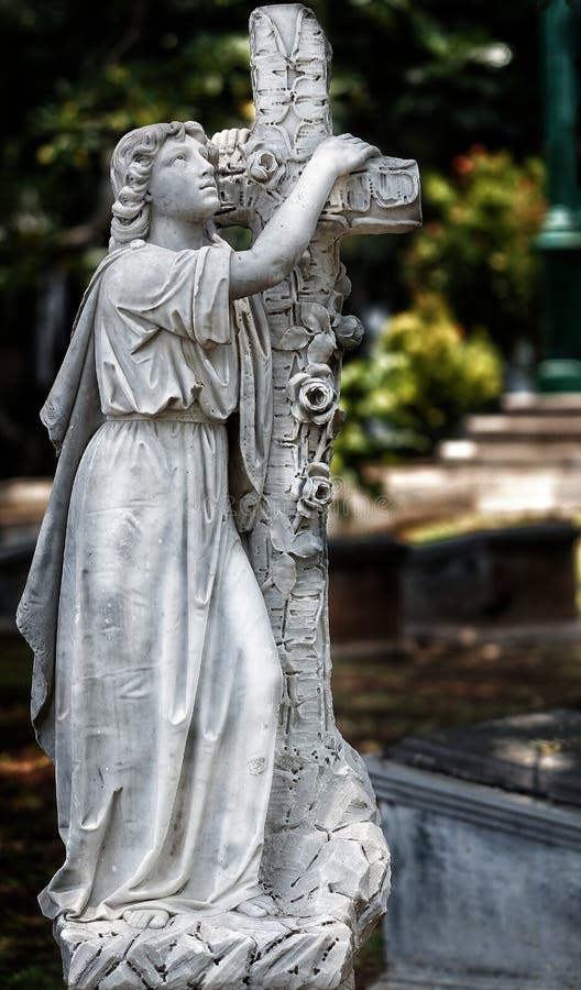 Statue Graveyard Old Ancient History Stock Photo - Image of history ...