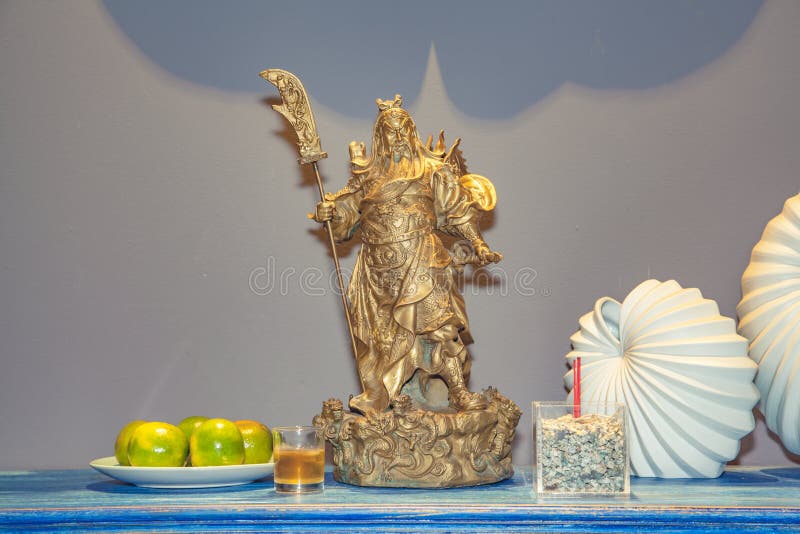Statue of Guan Yu;Lord Guan Stock Image - Image of artistic, guan: 56561877