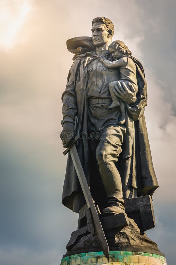 Statue of the Heroic Soldier Liberator in Soviet War Memorial, Berlin ...