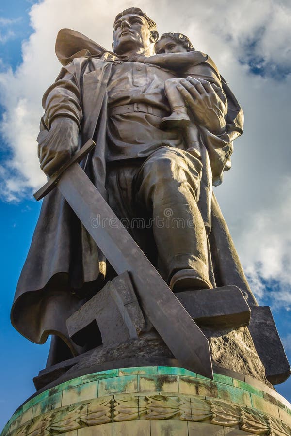 Statue of the Heroic Soldier Liberator in Soviet War Memorial, Berlin ...