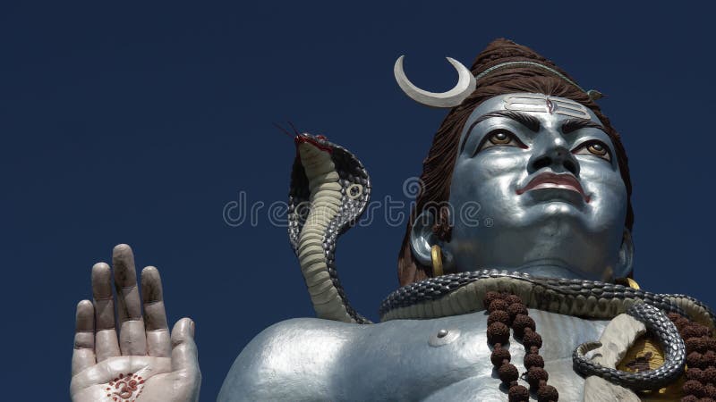Statue of Hindu God Mahadev in Haridwar Stock Image - Image of stone ...