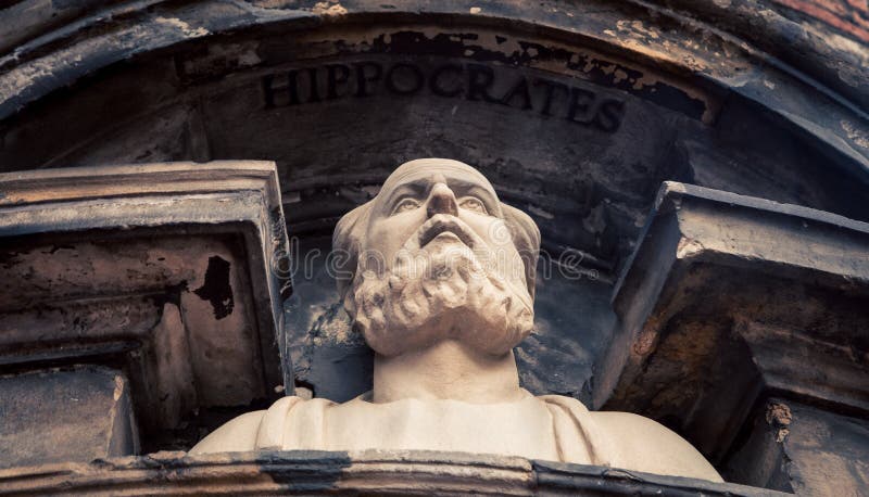 Statue of Hippocrates stock photo. Image of sculpture - 82726820