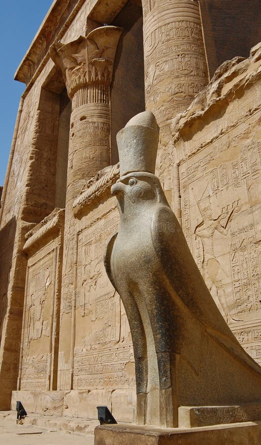 Edfu temple, Egypt stock photo. Image of egyptian, tourism - 22400948