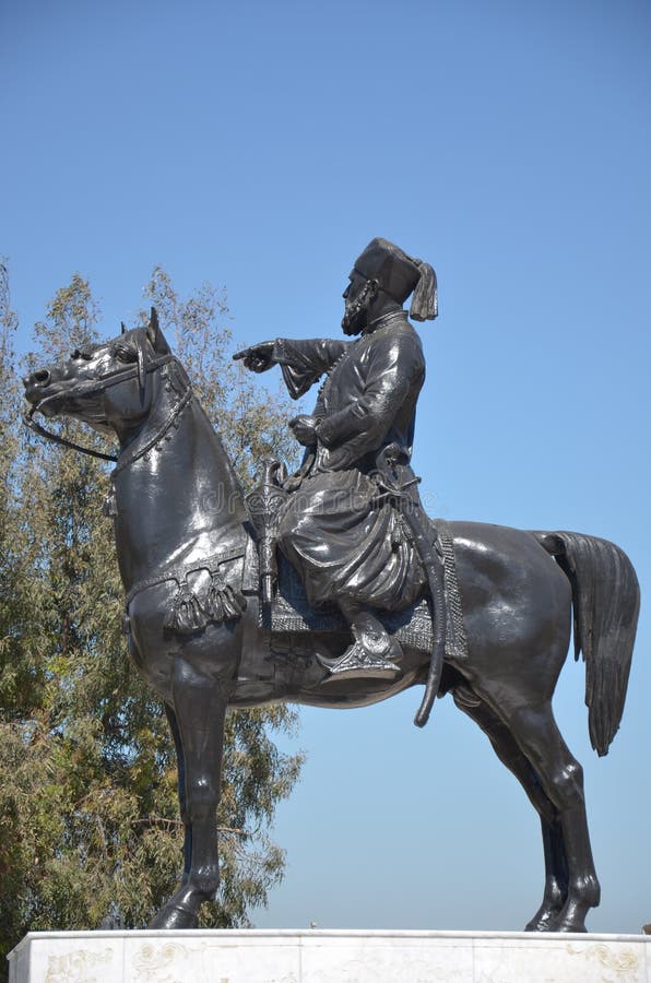 Statue of Ibrahim Pasha stock image. Image of beach, beautiful - 96168745