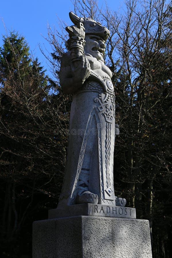 Statue of the idol stock photo. Image of radegast, blue - 63194030