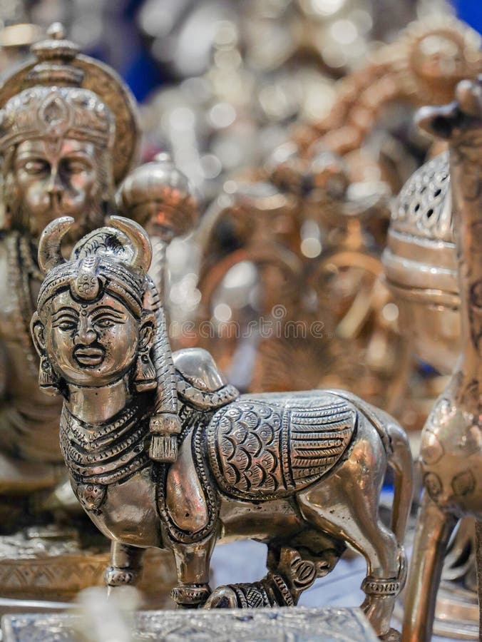 The Statue of a Indian Goddess Which is Made with Whole Animal Body ...