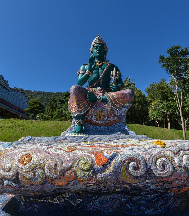Statue of Indra King of the Gods in the Hindu Culture, Which is Located ...