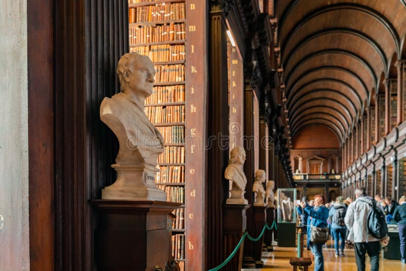 Statue Inside the Book of Kells of Trinity College Editorial ...