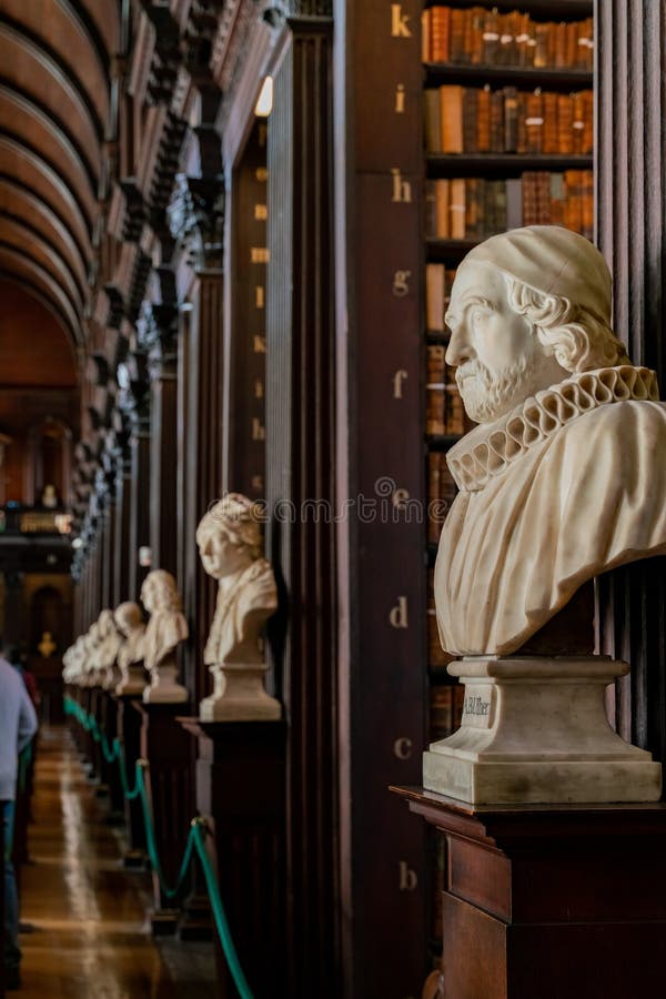 Statue Inside the Book of Kells of Trinity College Editorial Image ...