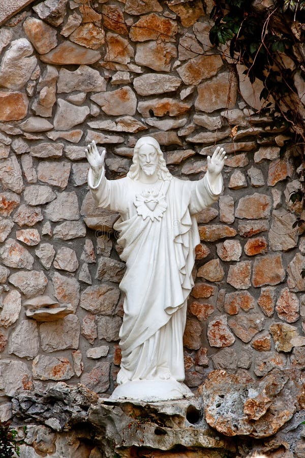 Statue of Jesus Christ Blessing Stock Photo - Image of culture ...