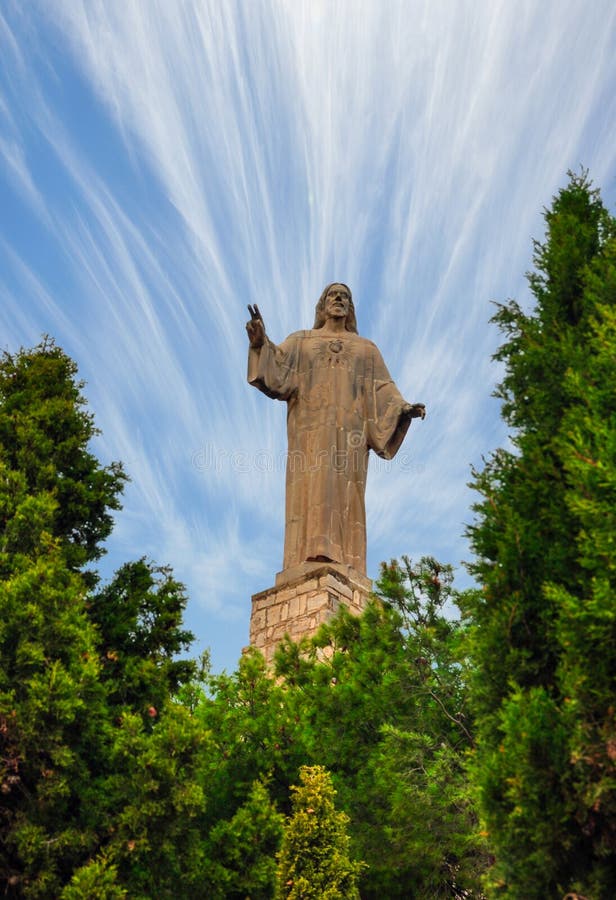 Statue of Jesus Christ in Tudela, Spain Stock Image - Image of nazareth ...