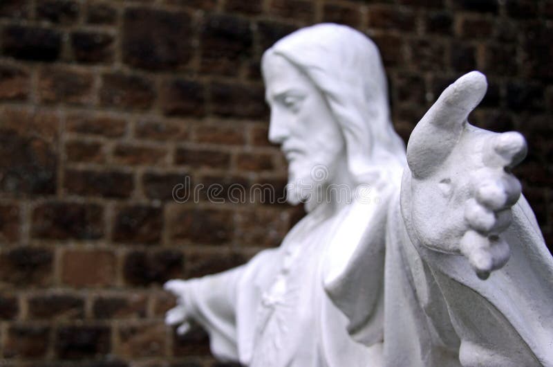 Statue of Jesus / God stock image. Image of church, chapel - 12226305