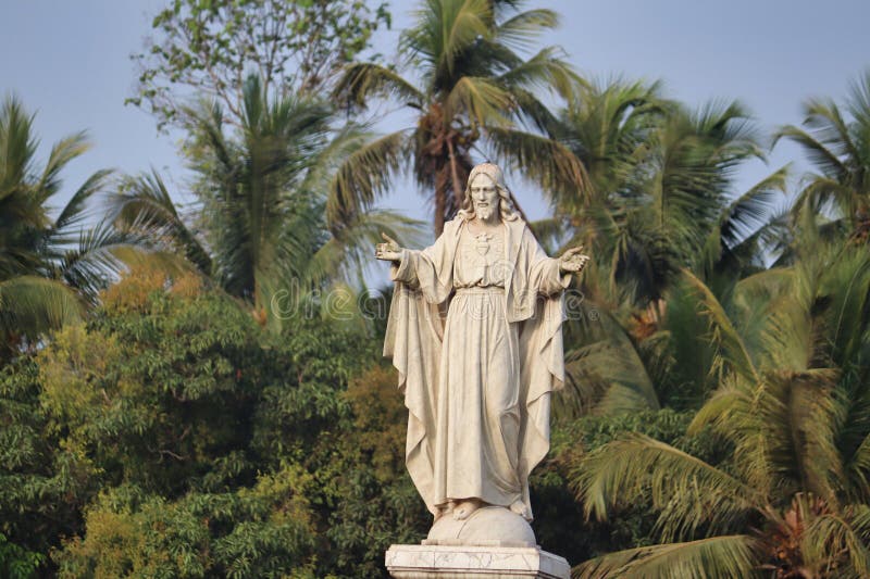Statue of Jesus Located in Ella, Old Goa, Panaji, the Statue of Jesus ...