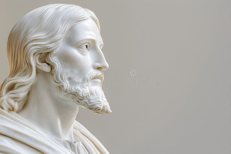 Closeup of Jesus Statue stock image. Image of biblical - 372399843