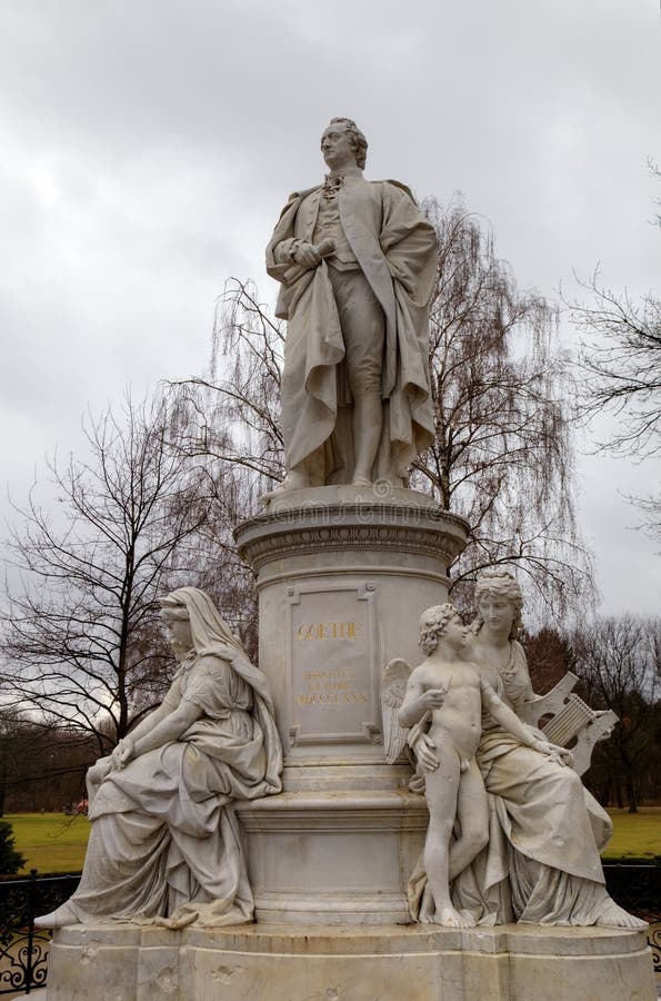 Statue of Johann Wolfgang Von Goethe. Stock Image - Image of ...