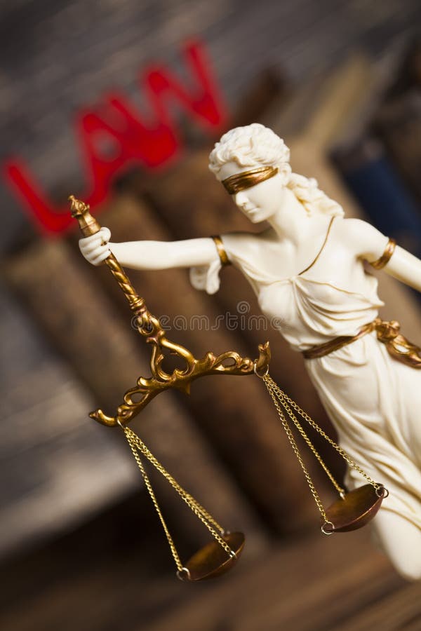 Statue of Lady Justice, Law Concept Stock Image - Image of judge ...