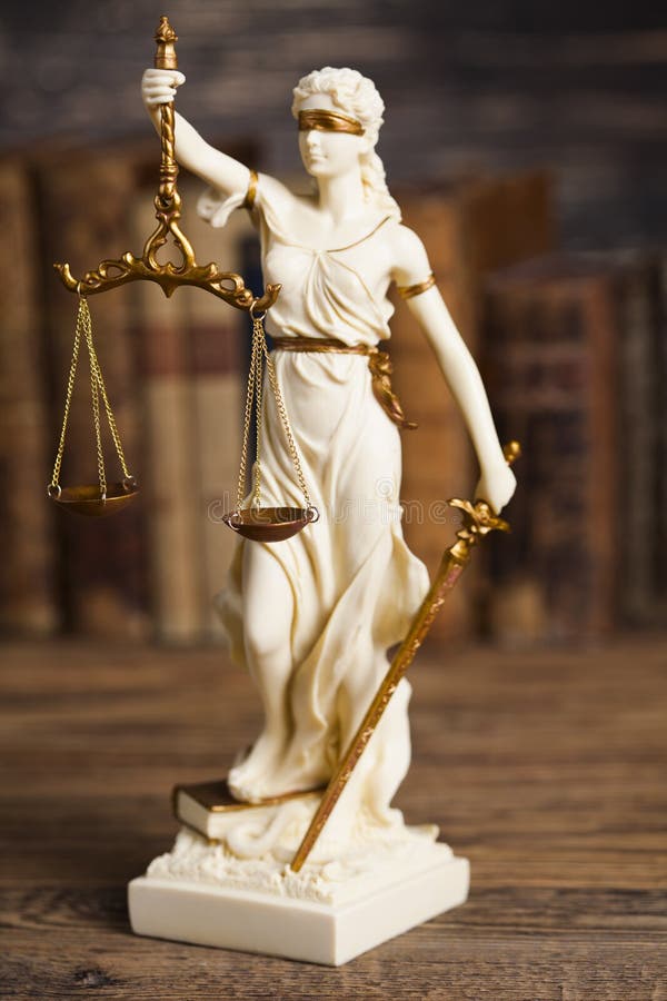 Statue of Justice, Burden of Proof, Law Theme Stock Photo - Image of ...