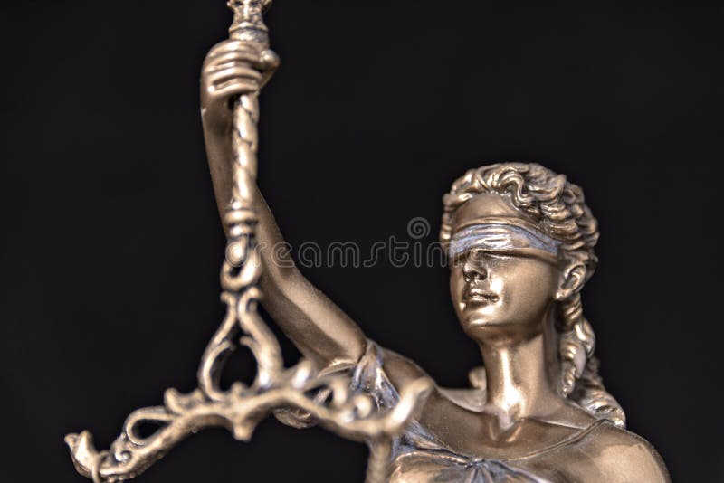 The Statue of Justice. Lady Justice or Iustitia. Stock Photo - Image of ...