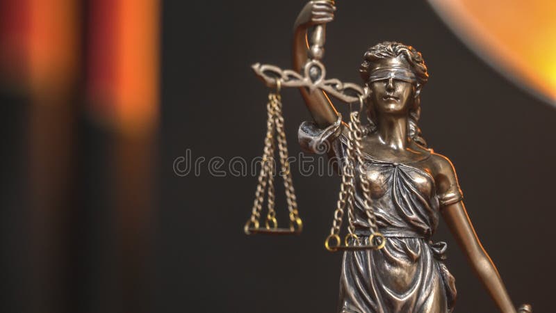 The Statue of Justice - Lady Justice the Roman Goddess of Justice Stock ...