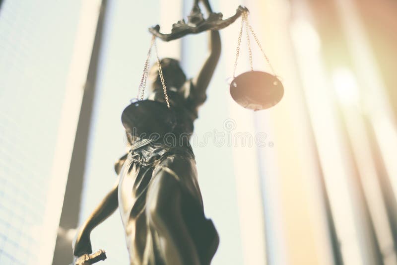 The Statue of Justice Symbol, Legal Law Concept Stock Photo - Image of ...
