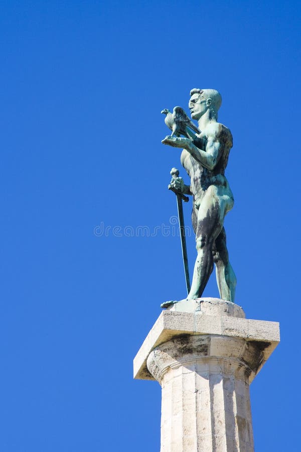 Statue at Kalemegdan - Belgrade, Serbia Stock Image - Image of monument ...